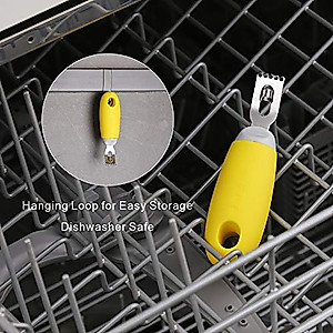 KITCHENDAO Citrus Lemon Peeler Zester Tool with Specially Designed Channel Knife to Save Effort, Ultra Sharp Lemon Rind Twist Peeler Tool Bar Bartender Lime Lemon Stripper for Cocktails Kitchen