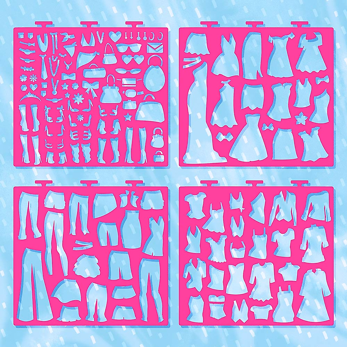 Fashion Angels Fashion Design Sketch Portfolio Artist Set With Crayons 11702, Clothing Design Sketch Pad for Beginners, For Kids 6 and Up