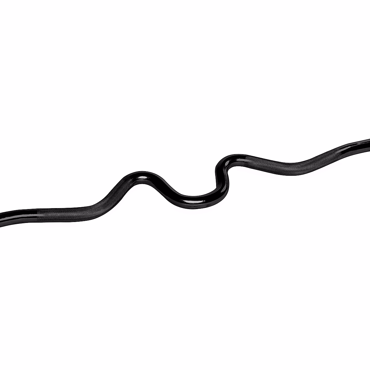 CAP Barbell 48” Regular Threaded Solid Super Curl Bar, Black