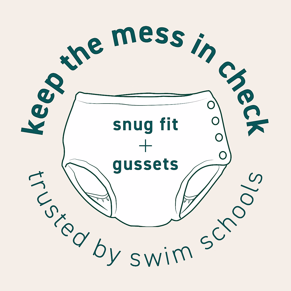 i Play Girls Reusable Absorbent Baby Swim Diapers Coral 6 Months