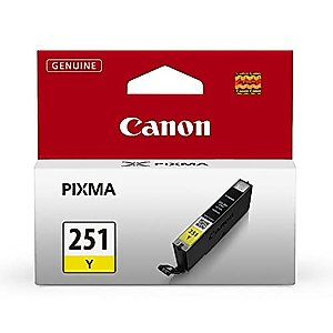 Canon CLI-251 Yellow Compatible to iP7220,iP8720,iX6820,MG5420,MG5520/MG6420,MG5620/MG6620,MG6320,MG7120,MG7520,MX922/MX722 Printers