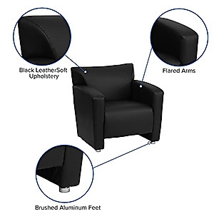 Flash Furniture HERCULES Majesty Series Black LeatherSoft Chair 31.25 x 31.25 x 30