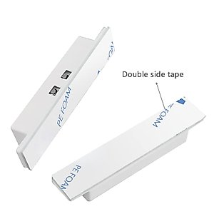 10 Sets Pack of Wired Surface Mounted Alarm Magnetic Contacts Door Window Reed Switch Sensor with Double Side Tape
