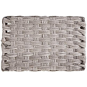 Whitmor Split Rattique 4 Section Tray Gray Wash
