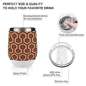 WYUSPGK 304 Stainless Steel Insulated Cup, Shining Overlook Print Smooth Rim, Durable & Reusable - Perfect for Office, Home, And Travel