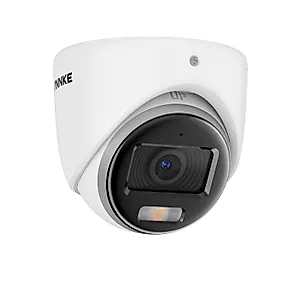 ANNKE 3K Add-On Security Camera with Full Color Night Vision, 4-in-1 TVI/AHD/CVI/CVBS CCTV Surveillance Turret Cam with Built-in Mic, 2.8mm Lens, IP67 Weatherproof, (Cable & Adapter Included)