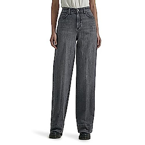 Lee Women's Legendary High Rise Trouser Jean, Blurred Darks