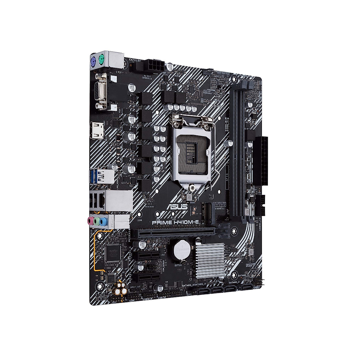 ASUS Prime H410M-E LGA1200 (Intel® 10th Gen) Micro-ATX Motherboard (M.2 Support, HDMI, D-Sub, USB 3.2 Gen 1, COM Header, TPM Header, 4K@60Hz)