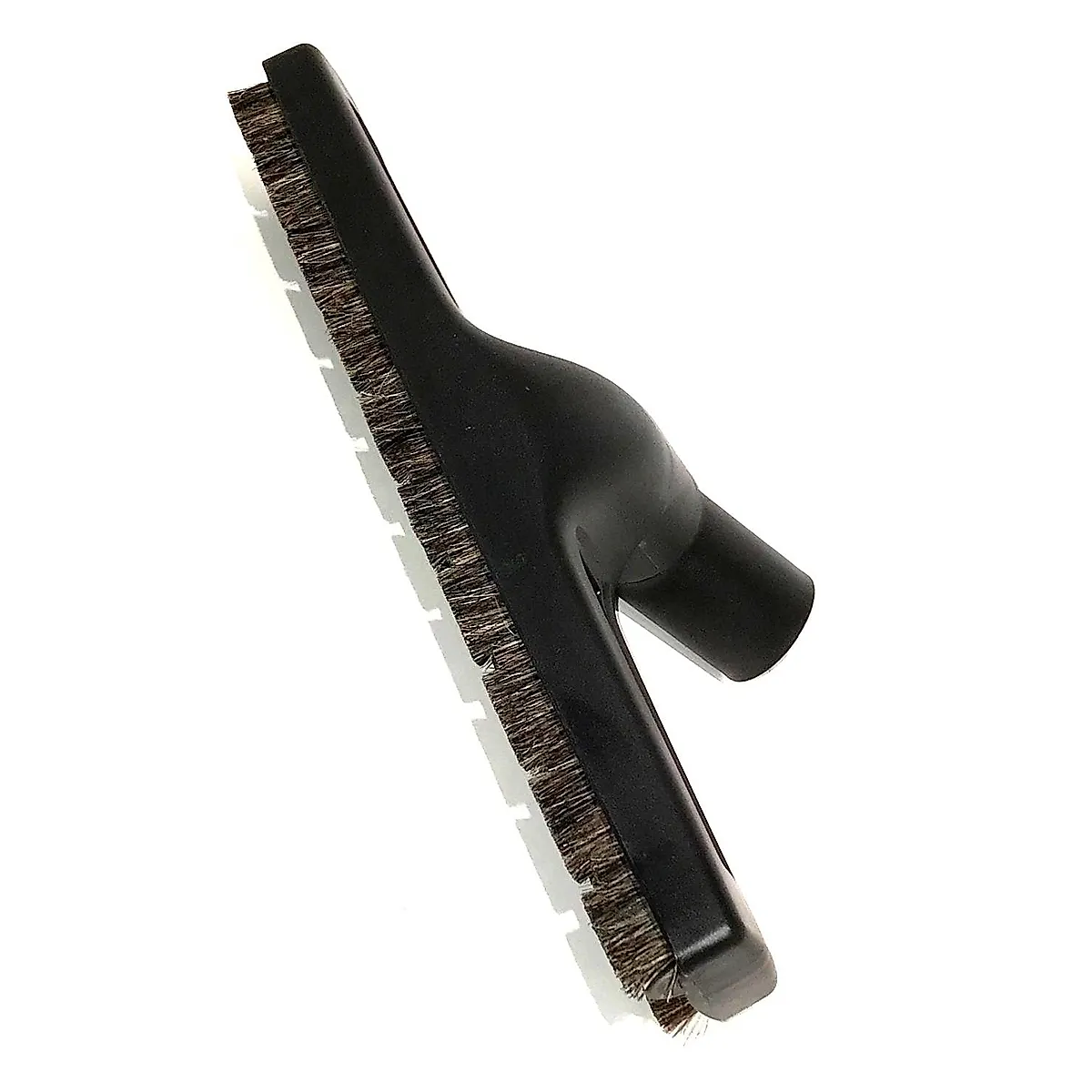 MP Maresh Products Vacuum Brush Attachment Compatible with Central Vac - Horse Hair Bristles for Thorough Cleaning, Bare Floor or Wall Brush, Replacement Part for Central Vac - 12" with Wheels (Black)