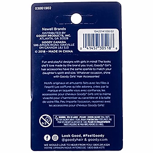 Goody Ouchless Braided Mini Elastics, 50 Count