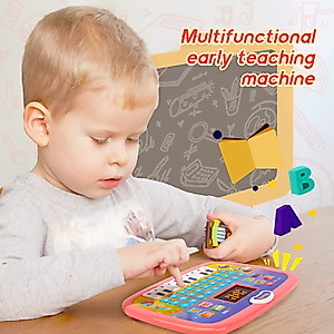 Gift for 2 3 4 Year Old Girl Toddler, Kids Educational Tablet Toys for Girls Age 1 2 3 Kid Birthday Gift for 12 24 36 Months Baby Preschool Learning Computer Toy for 2-5 Year Old Boys Girls Kids