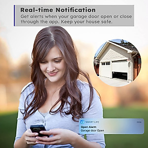 AGSHOME Smart Garage Door Opener Remote (2nd Gen), Universal Wi-Fi Garage Door Controller, wirling-Free, APP Control, Compatible with Alexa, Google Assistant, Siri, No Hub Needed