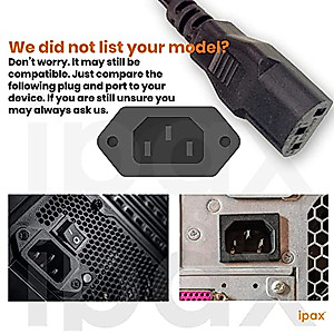 Ipax USB Printer Cable and AC Power Cord Compatible with for Brother HL-2270DW HL-2280DW HL-3170CDW HL-2170w HL-5470DW HL-4570CDW HL-3140CW HL-2230