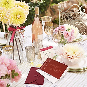 Eaezerav Bridal Shower Games Will You Be My Bridesmaid Cards with Envelopes, 16 Pcs Bride to Be Cards for Wedding Party Proposal (wine red)