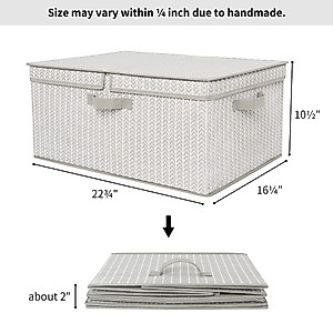 GRANNY SAYS Bundle of 1-Pack Large Basket for Organizing & 1-Pack Closet Baskets and Bins for Shelves