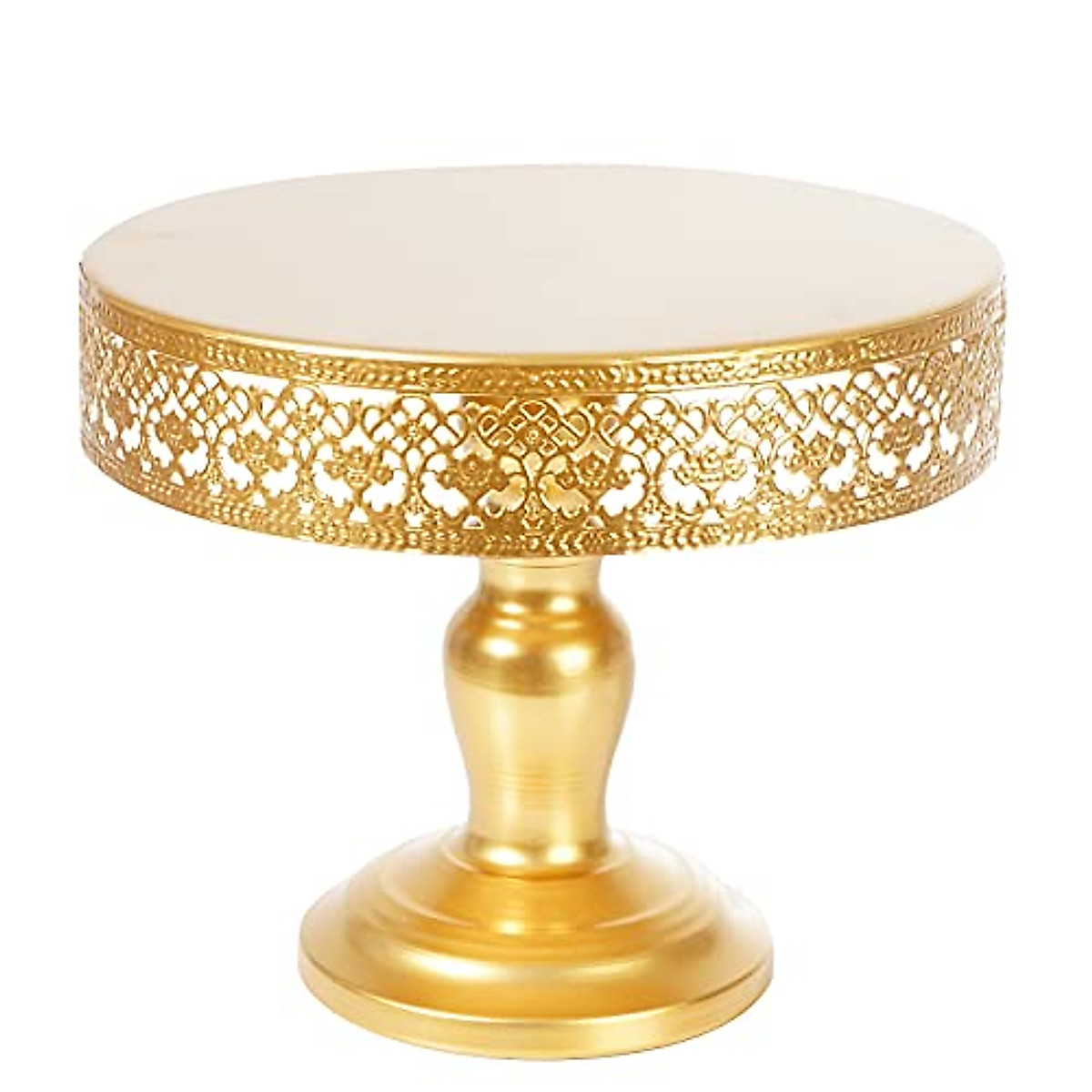 Cake Stand 10 Inches Round Cupcake Stands Gold Pedestal Holder Party Dessert Display Stand for Wedding Brithday Celebration Baby Shower Gold