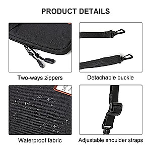 Mini Crossbody Bag Small Shoulder Bag For Men Travel Wallet Passport Holder Phone Purse Unisex, Mini Messenger Satchel Bag For Women Fanny Pack Neck Pouch Bag With Headphone Jack - Black