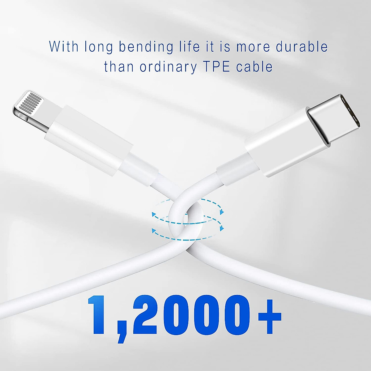 iPhone Charger, [Apple MFi Certified] USB C to Lightning Cable 2PACK 6FT Fast iPhone Charger Cord Compatible with iPhone 14/13/12/11 Pro Max/XS MAX/XR/XS/X/8/7/Plus