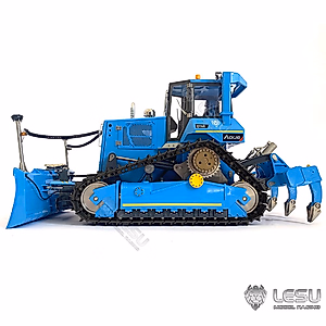 LESU Hydraulic RC Bulldozer RTR 1/14 Aoue DT60 Metal Crawler Dozer Construction Vehicle Model PL18Ev Lite Radio GPS Light Pipeline Hobby Grade Model