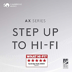 Cambridge Audio AXA35 35 Watt 2-Channel Integrated Stereo Amplifier | Built-in Phono-Stage | .25 Inch Jack, 3.5mm Aux