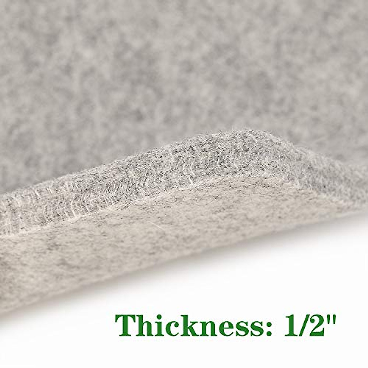 17''x13.5'' Wool Pressing Mat for Quilting, 100% Wool from New Zealand, Portable Felted Wool Ironing Mat with a Silicon Iron Rest Pad