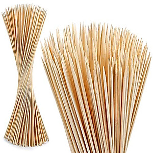 120 PCS Bamboo Marshmallow Roasting Sticks, SMores Skewers for Fire Pit, Extra Long 30 Inch Heavy Duty 5mm Thick Wooden SMores Sticks for Open Fire Pits Roaster Barbecue Hot Dog Camping Kebab Sausage