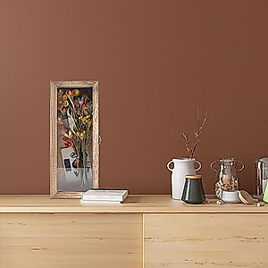 GraduatePro Shadow Box Frame 5x12 Display Case with Linen Back, Real Glass Window Door with Hinge, Picture Frame Wedding Bouquet Memorabilia Medals Photos Memory Box for Keepsakes, Carbonized Black