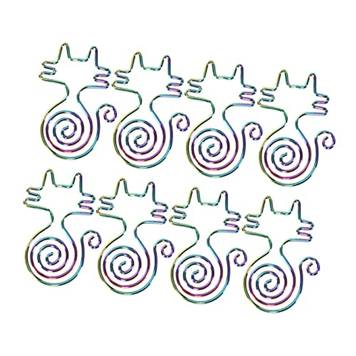 STOBOK 8pcs Organizing Fasten Stationery Files Elephant Page Bookmark Kids Supplies Creative Clamp Photo Cartoon Memo Wire Clips Books Binder Cat Cute Metal Paper Shape Clip Office Push