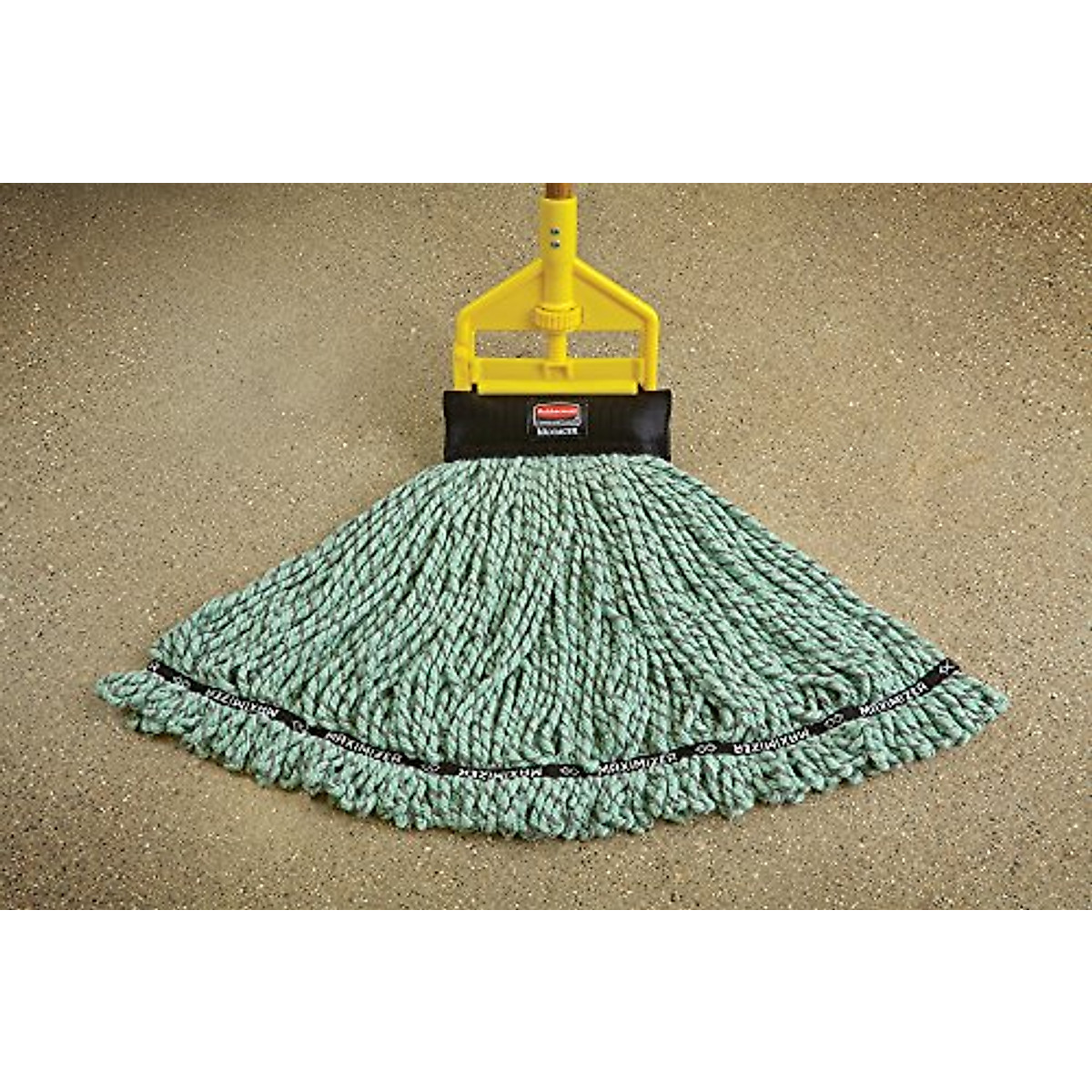 Rubbermaid Commercial 1924814 Maximizer Mop Head, Microfiber Blend, Large, Green