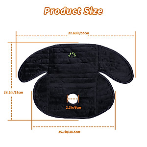 4PCS Piddle Pad Car Seat Protector for Potty Training Toddlers, Waterproof Liner Car Seat Saver Stroller for Infants Baby, Machine Wash and Dry (2 Black + 2 Grey)