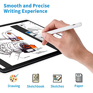 Active Stylus Pen for Lenovo Duet Convertible 2-in-1 Chromebook 11.6",Type-C Charge High Precision with Fine Tip Universal Stylus Pens Compatible with Lenovo Duet Chromebook,Good for Drawing,White