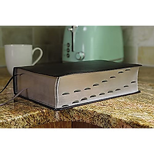 NIV, Life Application Study Bible, Third Edition, Large Print, Bonded Leather, Black, Red Letter, Thumb Indexed