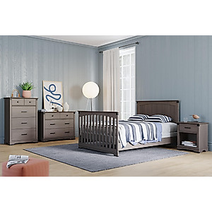 Child Craft Redmond 1 Drawer Nightstand for Nursery or Bedroom, Large Storage Drawer, Made of Sturdy Pinewood, Non-Toxic, Baby Safe Finish (Coach Cherry)