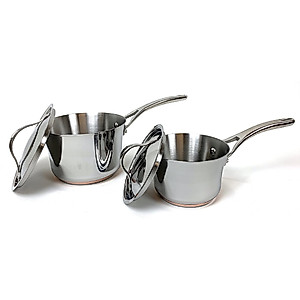 Anolon Nouvelle Stainless Steel Cookware Pots and Pans Set, 11 Piece