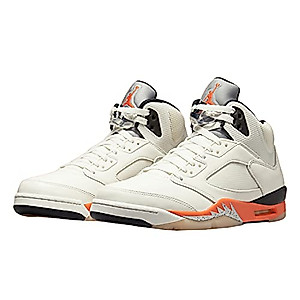 Jordan Men's 5 Retro Shattered Backboard Sail/Orange Blaze (DC1060 100) - 8