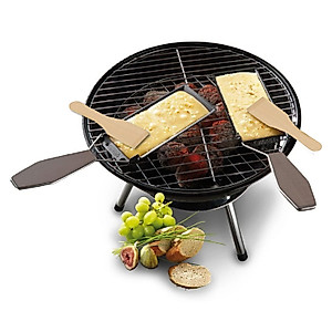 Wooden Raclette Spatula(4 pcs/set) for Cheese Grills, Gourmet Boards, Frying Pans, Fondue