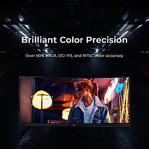 Deco Gear 30" Curved Gaming and Professional Monitor, 200Hz, 1ms MPRT, 2560x1080, 3000:1