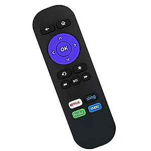 Remote Control Compatible with Roku Express HD LT XS XD Media Player Box; NOT Work for Roku Stick or Roku TV
