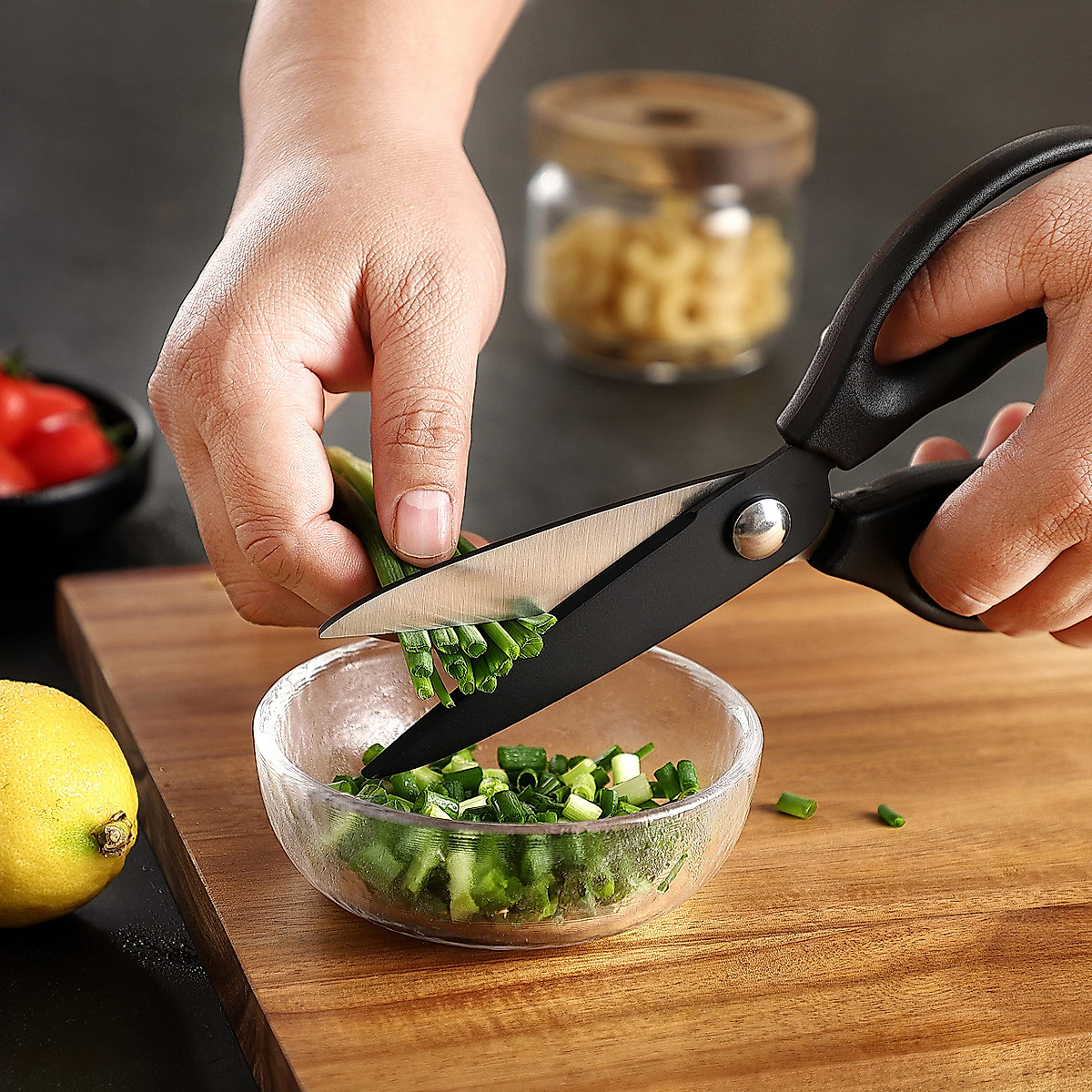 Marco Almond MA23 Kitchen Knife Sets + KYA59 Titanium Coated Stainless Steel Long Handle Spoons