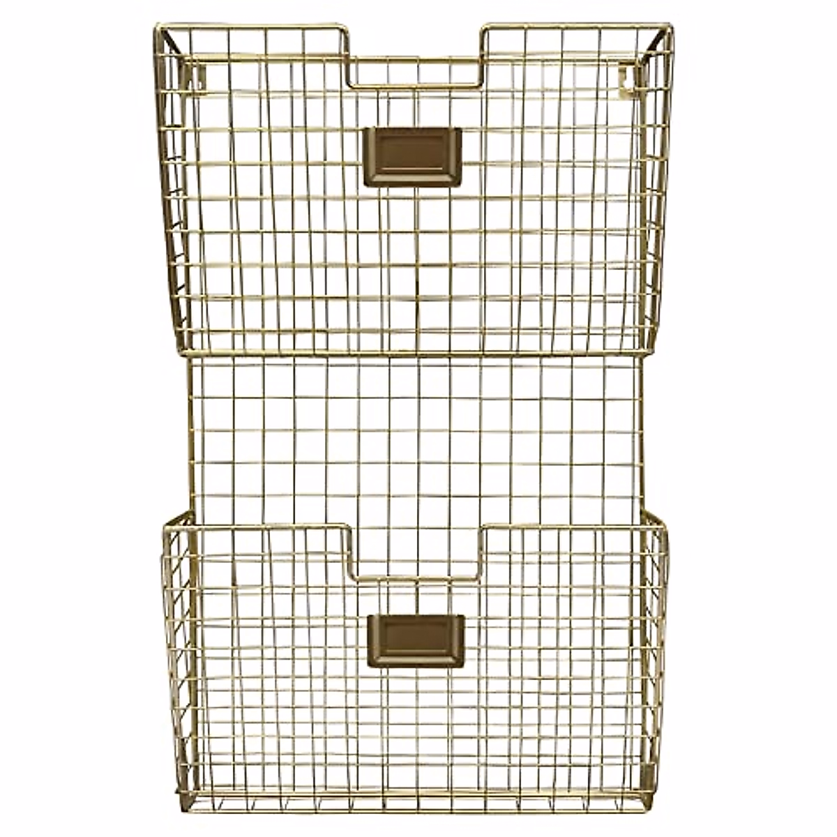 Ashland Michaels Gold Grid 2-Tier Metal Wall File