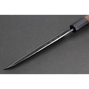 Yoshihiro Aogami Super Blue High Carbon Kurouchi Petty Kiritsuke Utility Knife (6'' (150mm) & Saya)