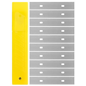 Bates- Replacement Scraper Blades, 4 Inch, 30 Pcs, Scraper Blades, Floor Scrapper Blade, Replacement Razor Blades, Carbon Steel Razor Blades, Paint Scraper Blades, 4 Inch Scraper Blades
