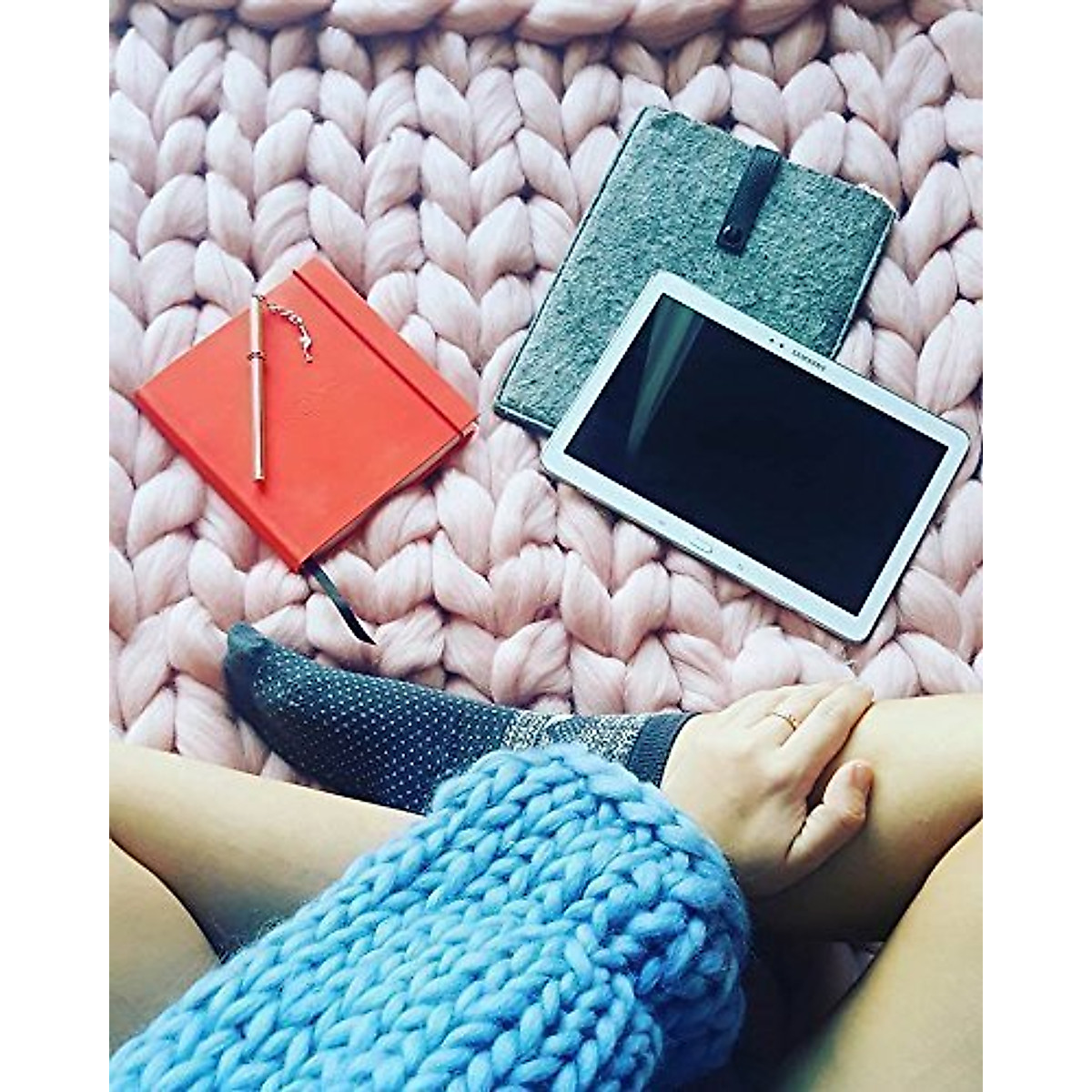 Merino wool blanket, Chunky knit blanket, Giant blanket, Chunky knit throw, Arm knitted blanket, Throw blanket