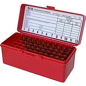MTM RM-60-30 Case-Gard 60-Round Rifle Flip-Top for 22-250 to .308 Win (Red)