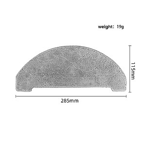 swacch 8PCS Washable Mop, Compatible with Laresar L6 Pro, Compatible with Airrobo T10+, Vacuum Replacement Floor Cloth Accessories