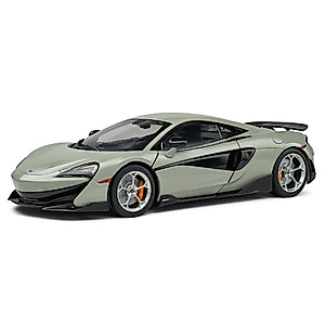 2018 McLaren 600 LT Coupe Blade Silver 1/18 Diecast Model Car by Solido S1804506