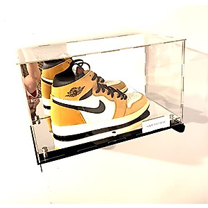 Full Size Football, Shoe, Sneaker Shelf Wall Mount Acrylic Display Case Memorabilia Box UV Protection Floating Box