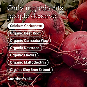 Genexa Kids' Tummy Relief - 30 Antacid Chews - Calcium Carbonate Acid Reducer - Certified Vegan, Gluten Free & Non-GMO