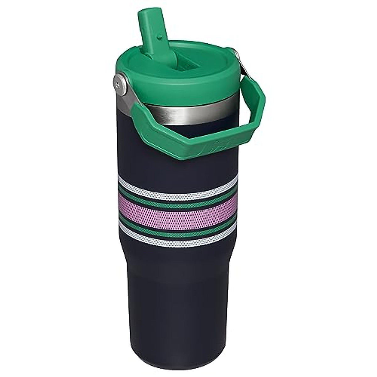 Stanley IceFlow Stainless Steel Tumbler - Vacuum Insulated Water Bottle for Home, Office or Car Reusable Cup with Straw Leak Resistant Flip Cold for 12 Hours or Iced for 2 Days, Navy Mesh, 30OZ