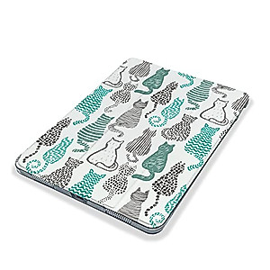 Cute Cat Silhouette Kitten case Compatible with iPad Mini Air Pro 7.9 8.3 9.7 10.2 10.9 11 12.9 inch Pattern Cover New 2022 2021 Trifold Stand 3 4 5 6 7 8 9 Generation 473 (12.9 Pro 3/4/5 gen)